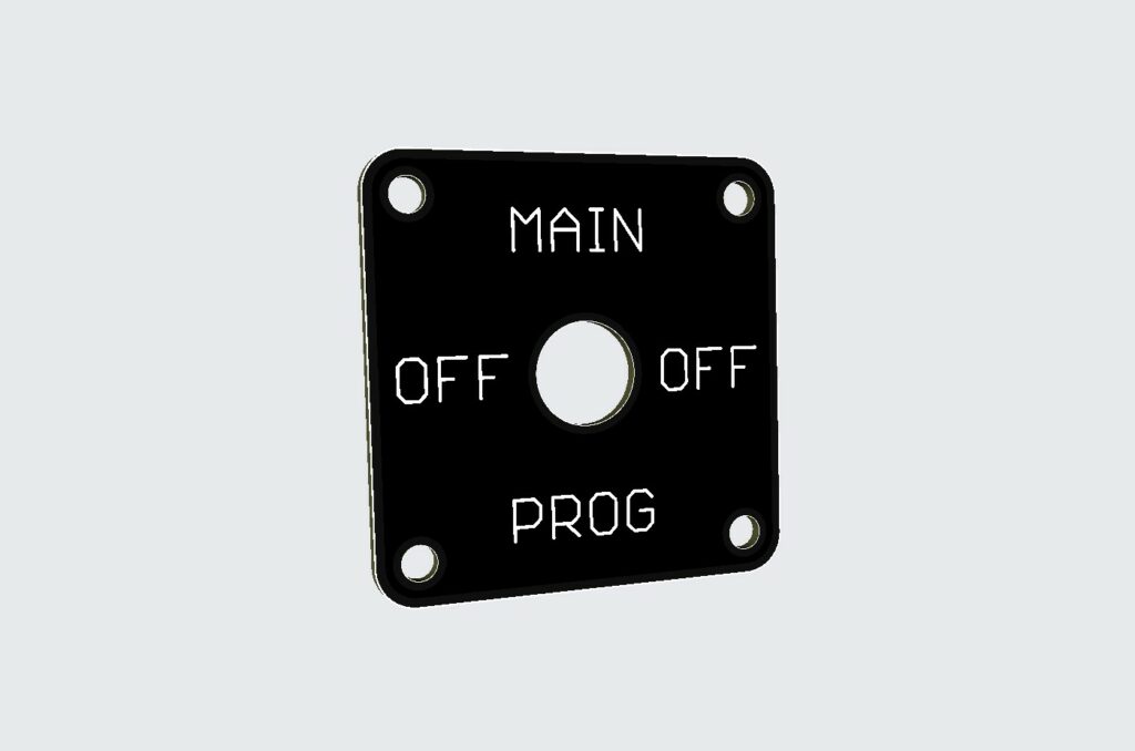 Fascia Plate – Program Track - Scale Rail Supply