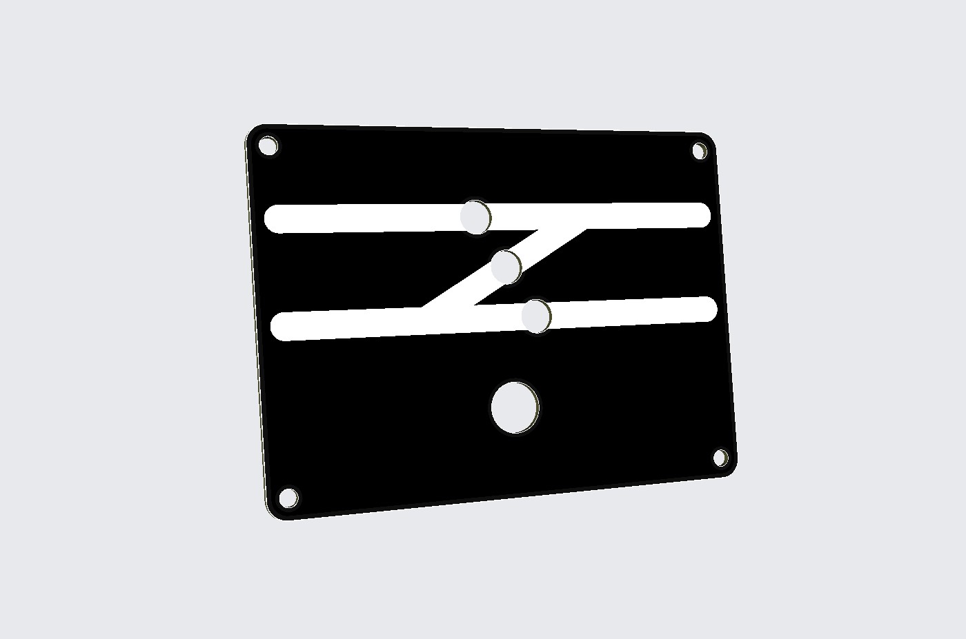 Fascia Plate – Single Crossover - Scale Rail Supply